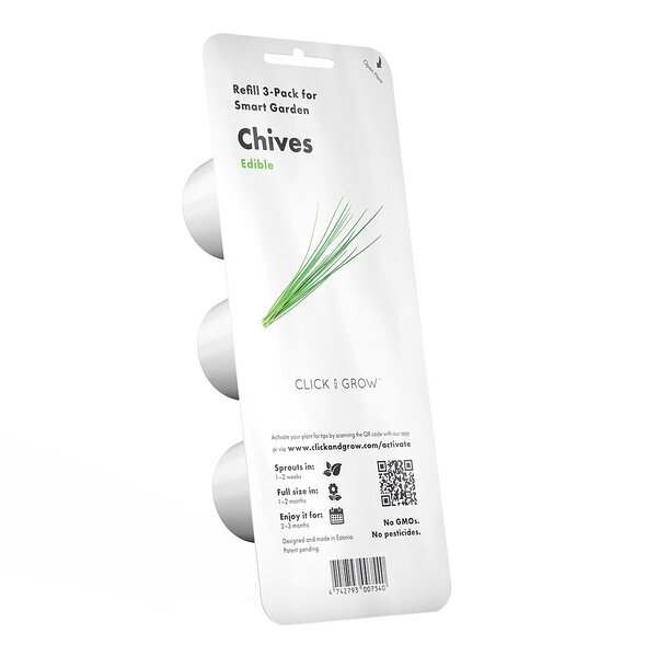 Click & Grow, Smart Garden Refill 3-pack gräslök - Kitch'n