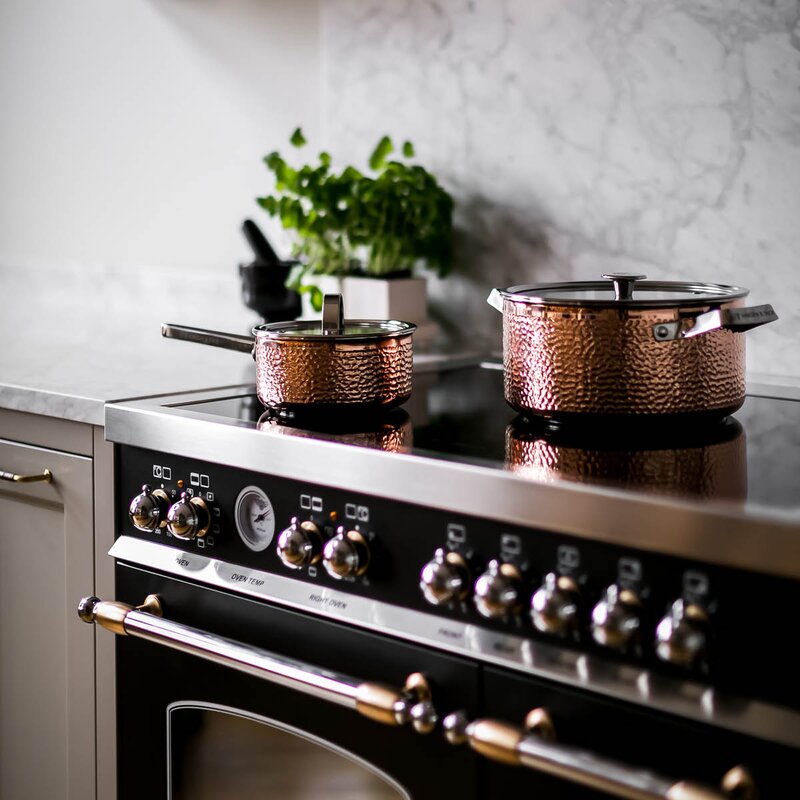 Vargen & Thor, Mjölner.2 grytset 3 delar koppar - Kitch'n