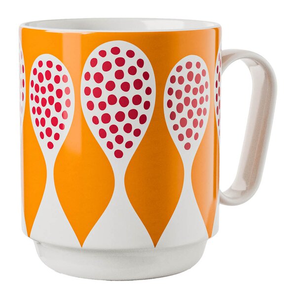 Design House Stockholm, Lisa Larson Birds 1967 No.8 mugg 35 cl orange ...