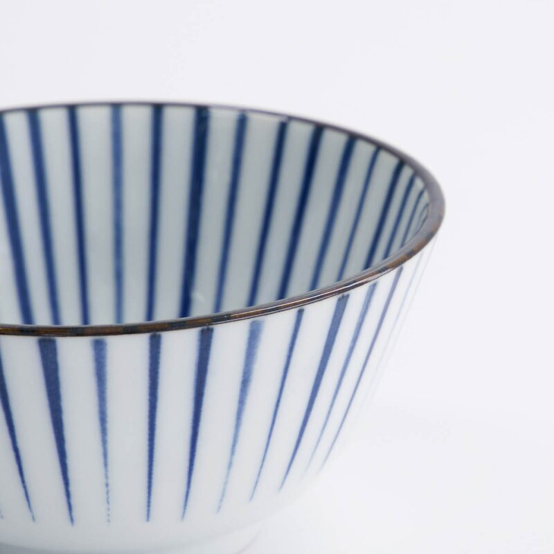 Tokyo Design Studio, Natsu Tokusa risskål 12x6,4 cm 0,35 L blå/vit ...