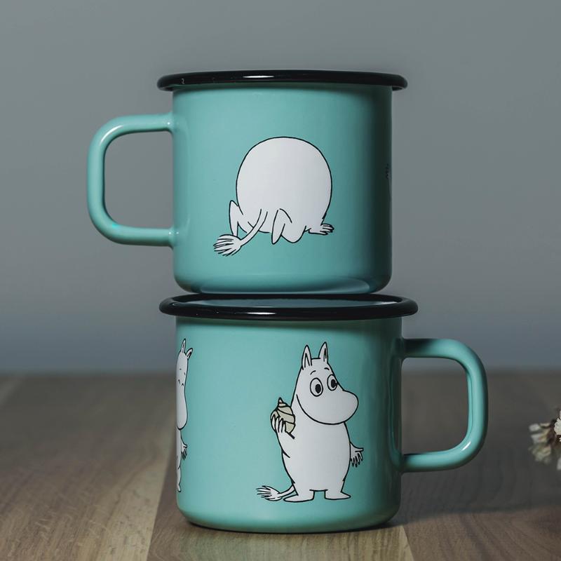 Muurla, Mumin Emaljmugg Mumintrollet 37 cl Mint - Kitchnsverige.se