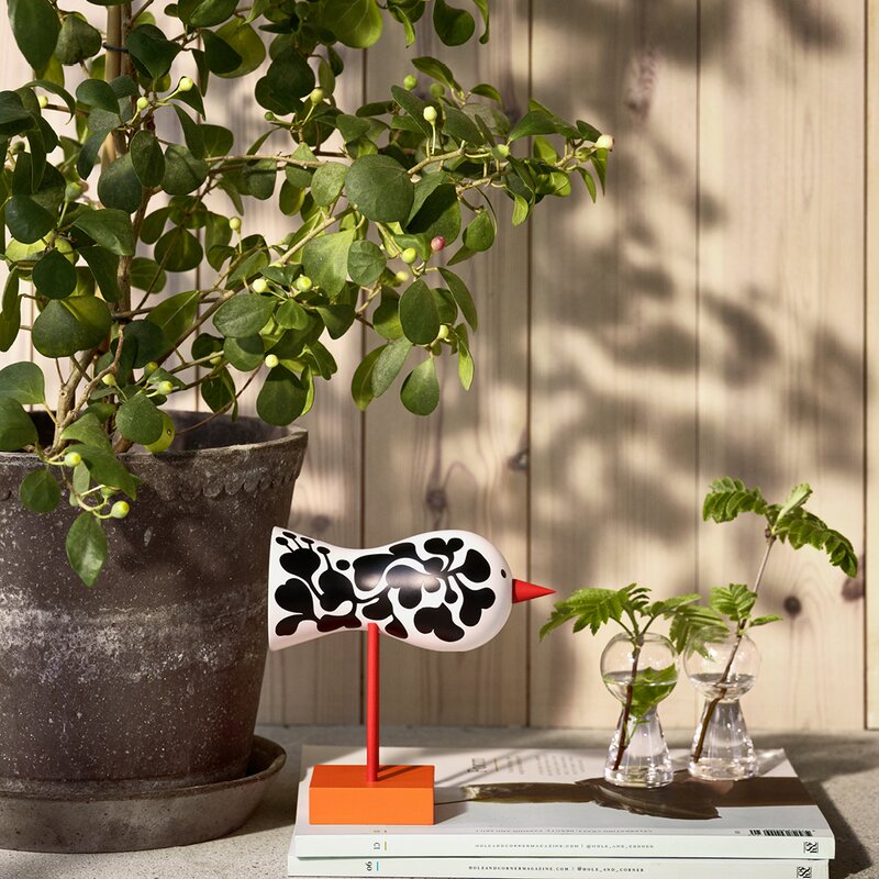 Design House Stockholm, Lisa Larson Birds 1967 No.3 16 cm vit/svart ...