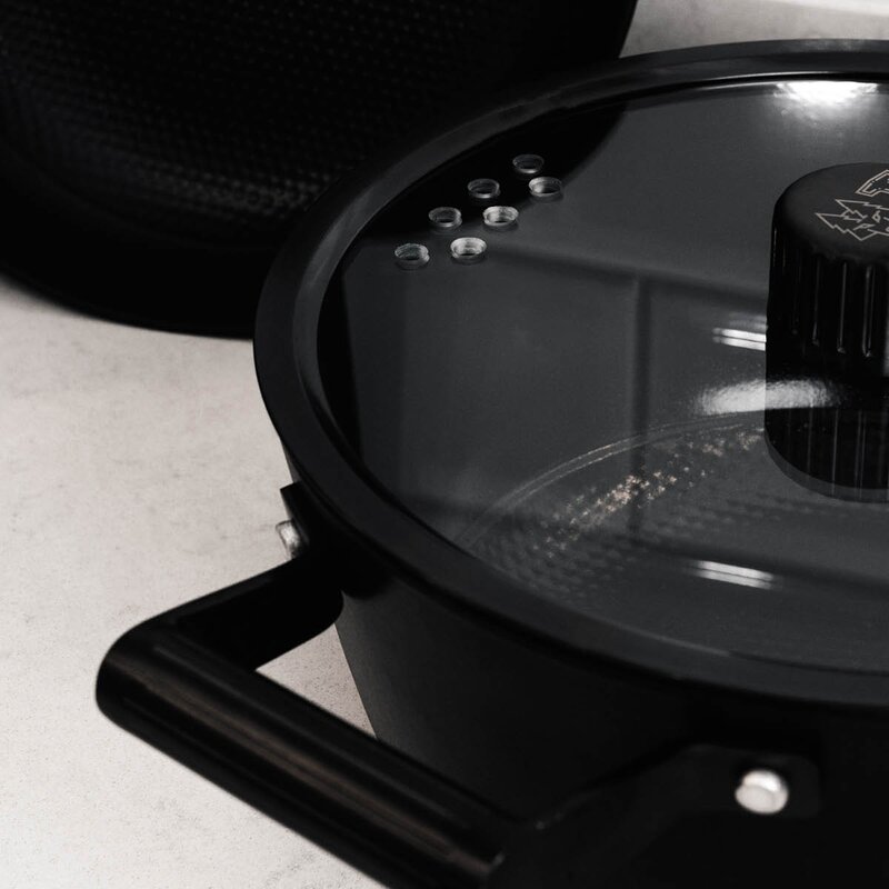 Vargen & Thor, Aska gjutjärnsgryta 3,5 L svart - Kitch'n