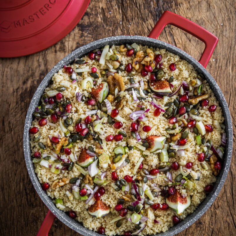 MasterClass, Cast Aluminium gryta 5 L röd - Kitch'n