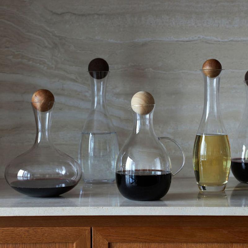 Sagaform, Nature Karaff 2 L Klar/Brun - Kitchnsverige.se