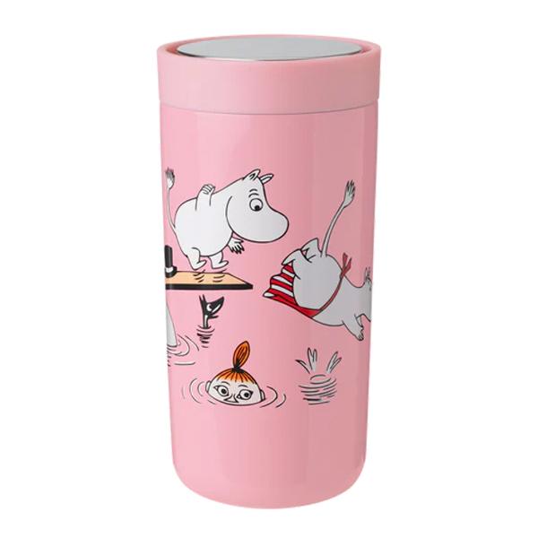 Stelton, Mumin To Go Click Mugg 40 cl Moomin Swim - Kitch'n