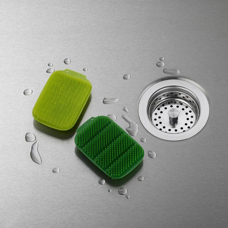 Joseph Joseph, Cleantech Disk- och Skrubb Borste 2-pack Grön - Kitch'n