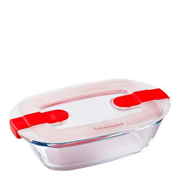 Pyrex, Cook & Heat Ugnsform med Lock 17x10x5 cm - Kitch'n