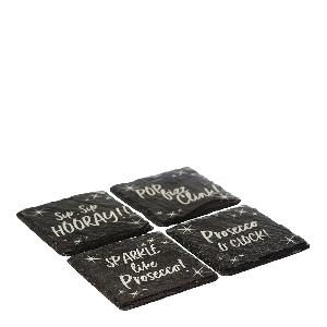 Sambonet, Glasunderlägg Prosecco 4-pack - Kitch'n