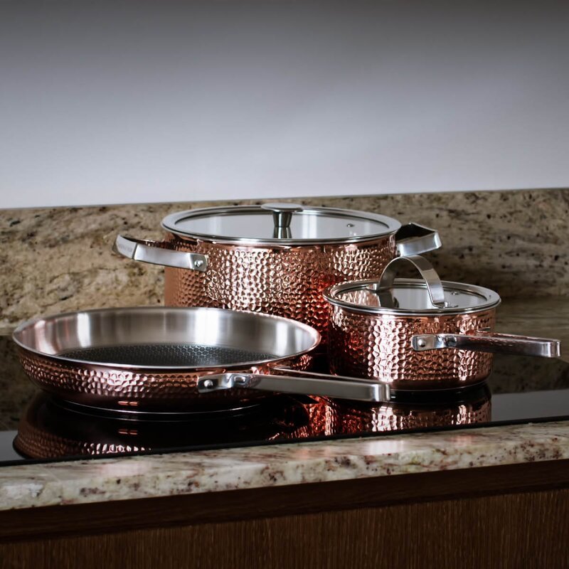 Vargen & Thor, Mjölner.2 grytset 3 delar koppar - Kitch'n