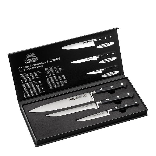 Lion Sabatier, Licorne Knivset 3 delar - Kitchnsverige.se