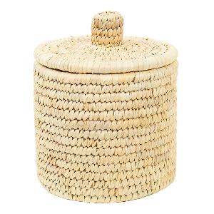 A World of Craft, Palm Korg med lock 13x15 cm Natur - Kitchnsverige.se