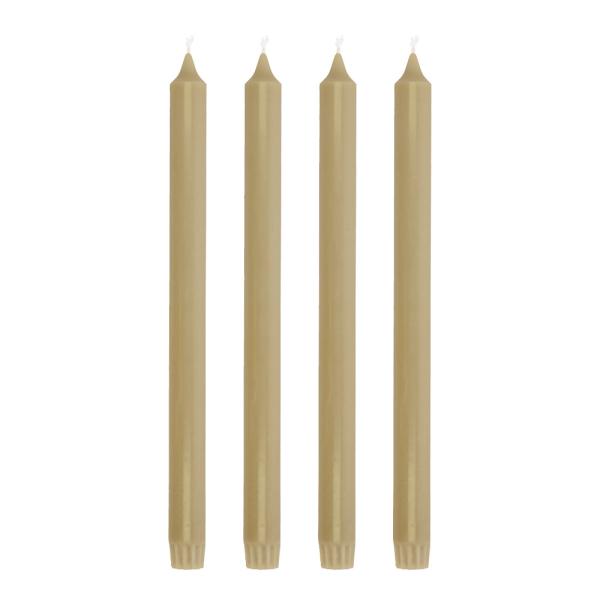 Villa Collection, Aia Kronljus 4-pack 30 cm Sand Stearin - Kitchnsverige.se