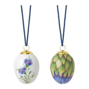 Royal Copenhagen, Spring Collection 2024 Påskägg 2-pack Blåklint ...