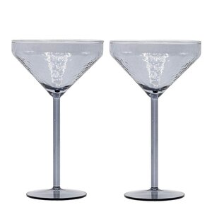Brût, Claude cocktailglas 25 cl 2-pack grå - Kitch'n