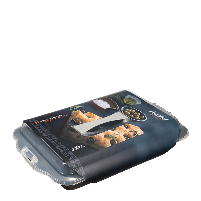 Modern House, Bayk bakform med lock 3,5 L grå - Kitchnsverige.se