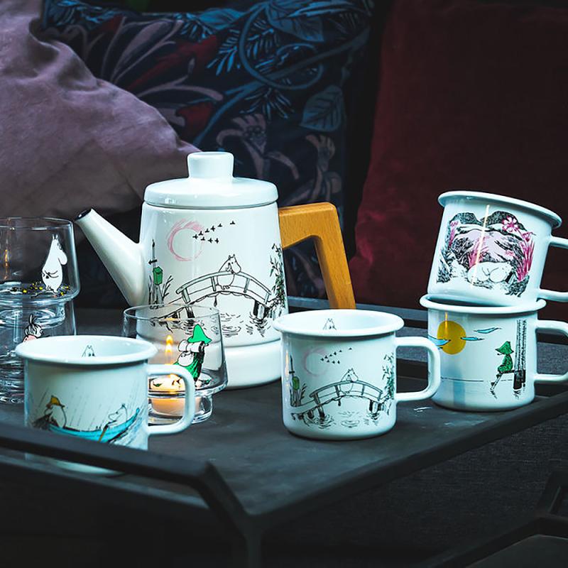 Muurla, Mumin Emaljkanna Missing You 1,6 l Vit - Kitchnsverige.se