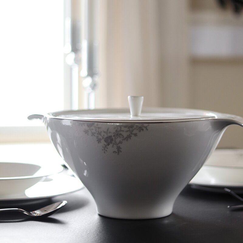Royal Porcelain, Angelina Platinum lock till terrin 23 cm vit - Kitch'n