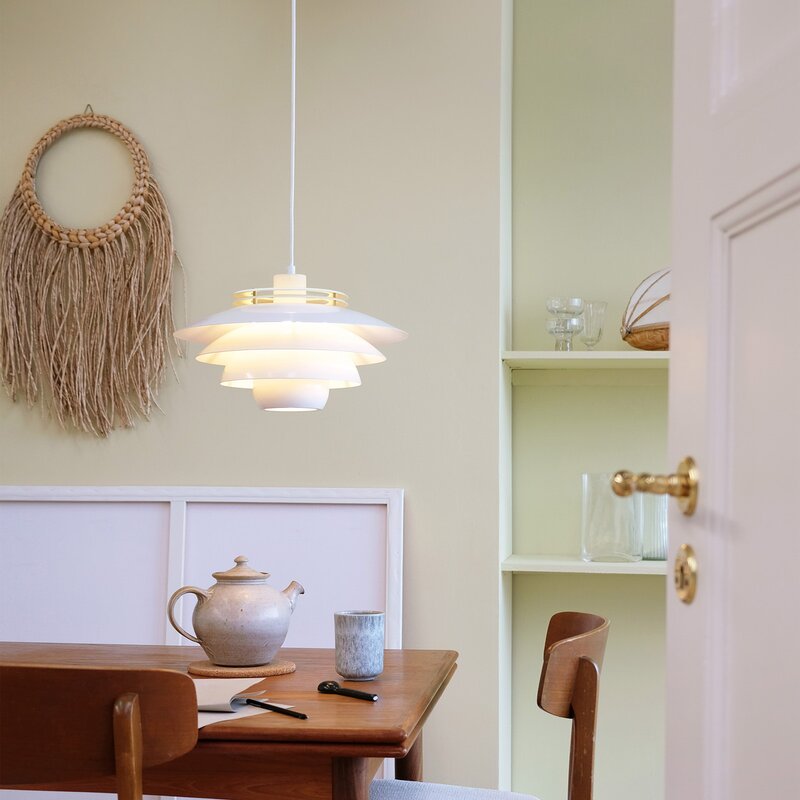 Dyberg Larsen, EJKA pendellampa 20x38 cm vit - Kitch'n