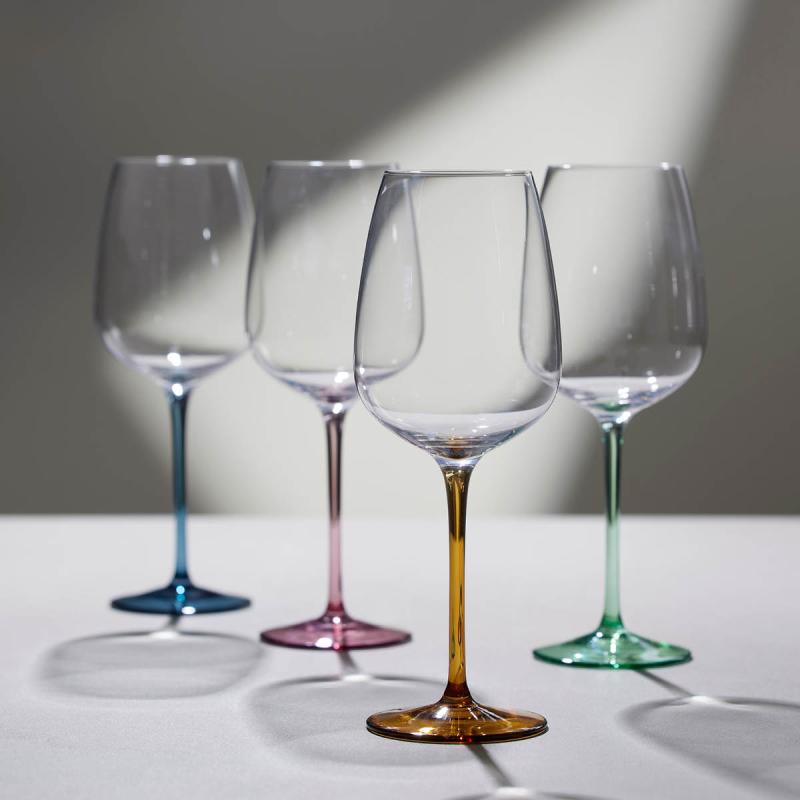 Lyngby Glas, Vienna Vinglas 53 cl 4-pack Blå - Kitch'n