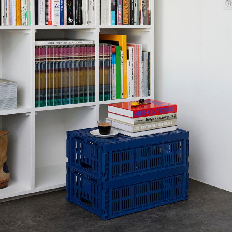 HAY, Colour Crate Förvaringslåda L Dark Blue - Kitch'n