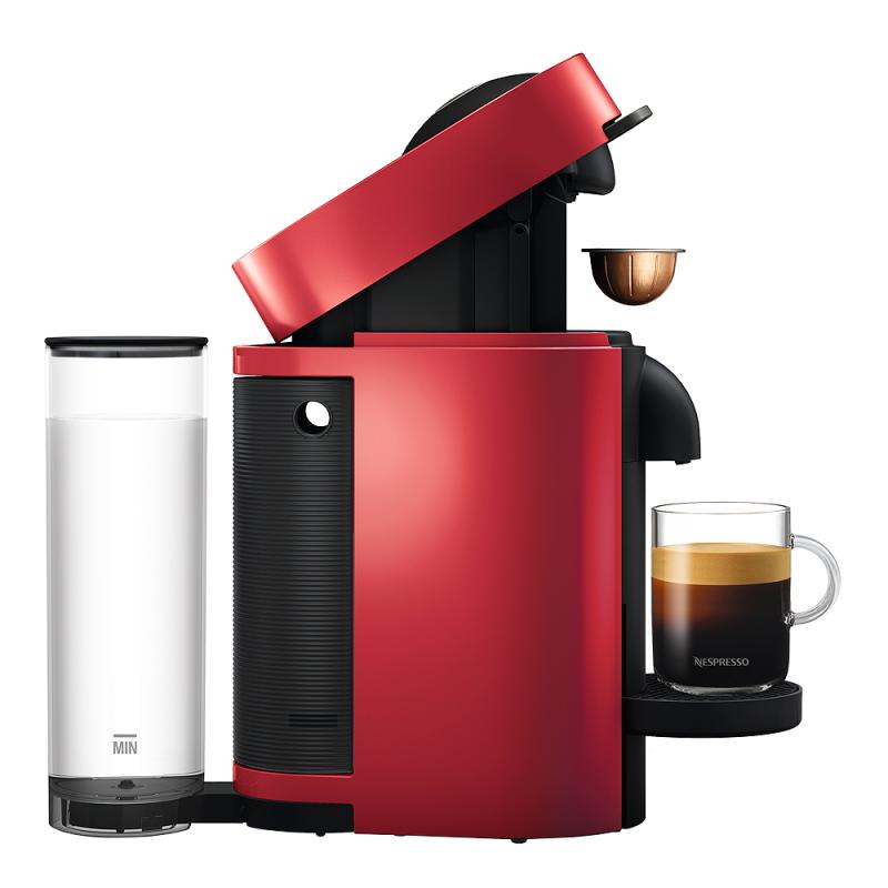Nespresso, VertuoPlus Flat Top Kaffemaskin ENV150 Cherry Red - Kitch'n