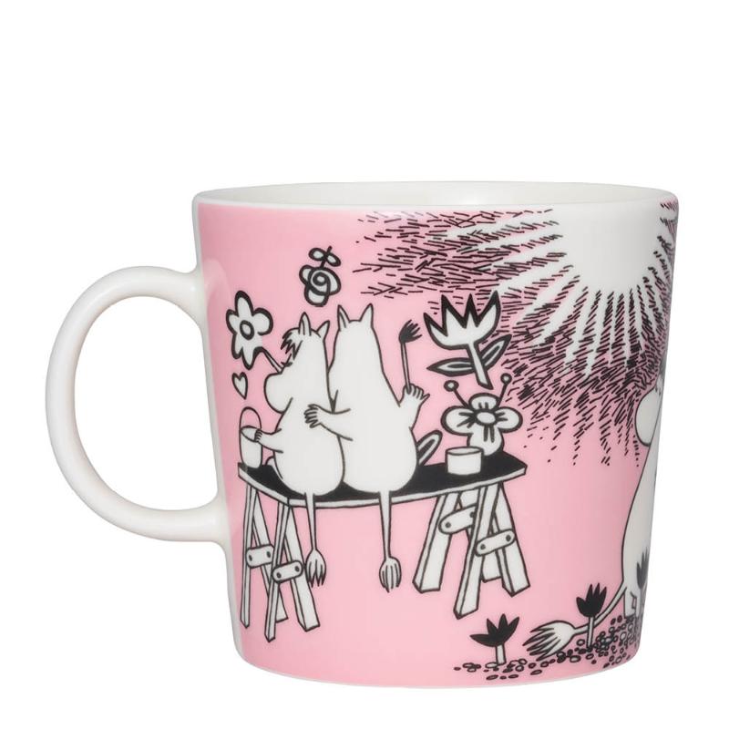 MoominArabia, Muminmugg Kärlek 40 cl Rosa - Kitch'n